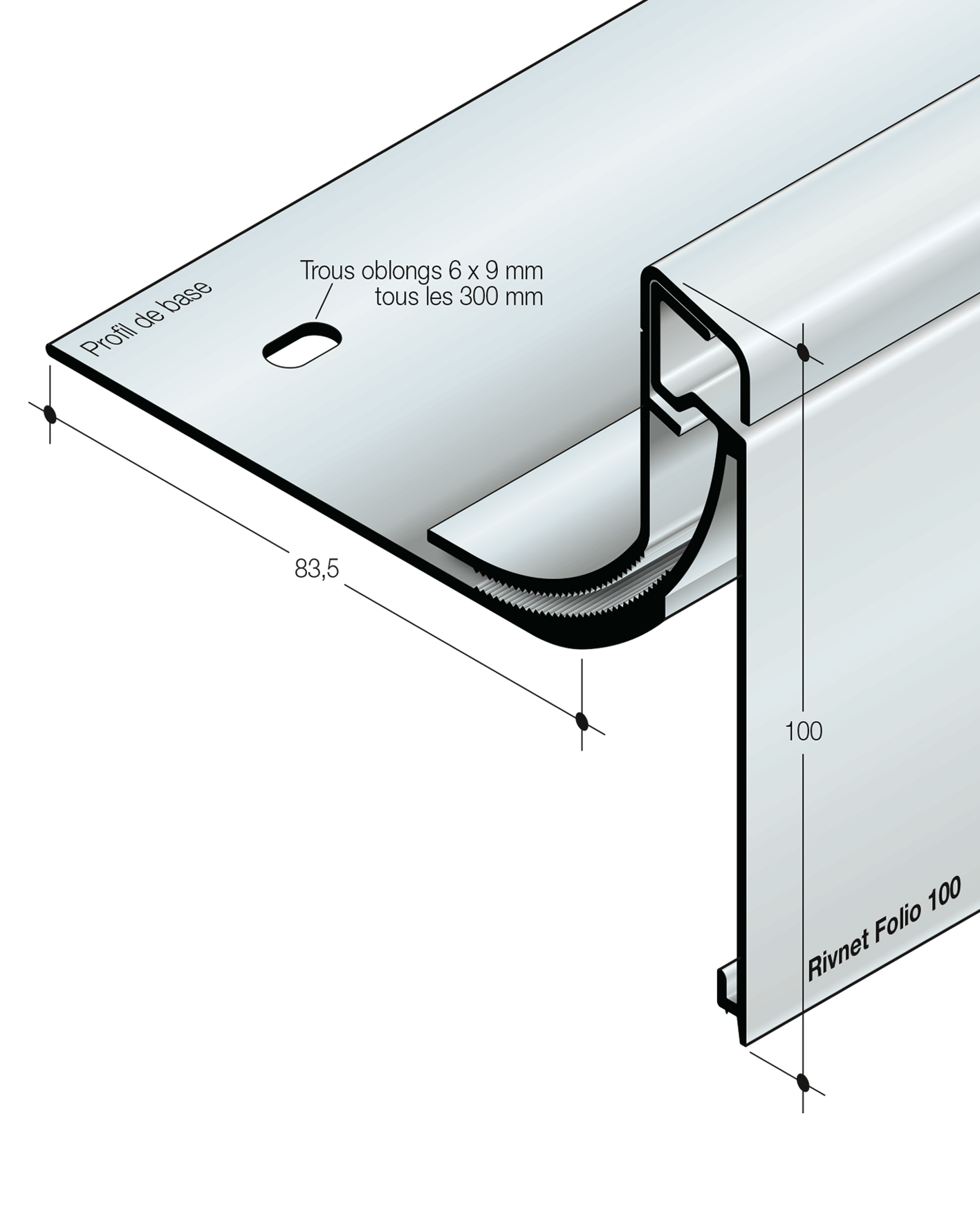 dani alu - Rivnet : Systèmes de bande de rive et de rehausse d'acrotère