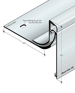 dani alu - Rivnet : Systèmes de bande de rive et de rehausse d'acrotère